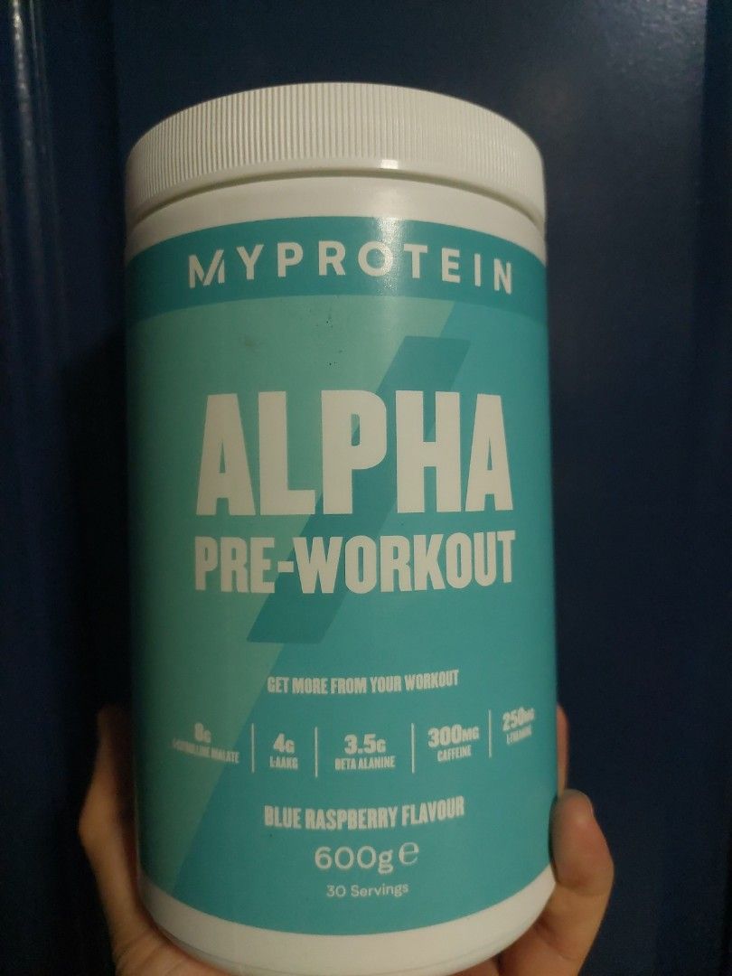 Myprotein Alpha Pre-workout (Sealed/clumpy/hard), Health & Nutrition ...
