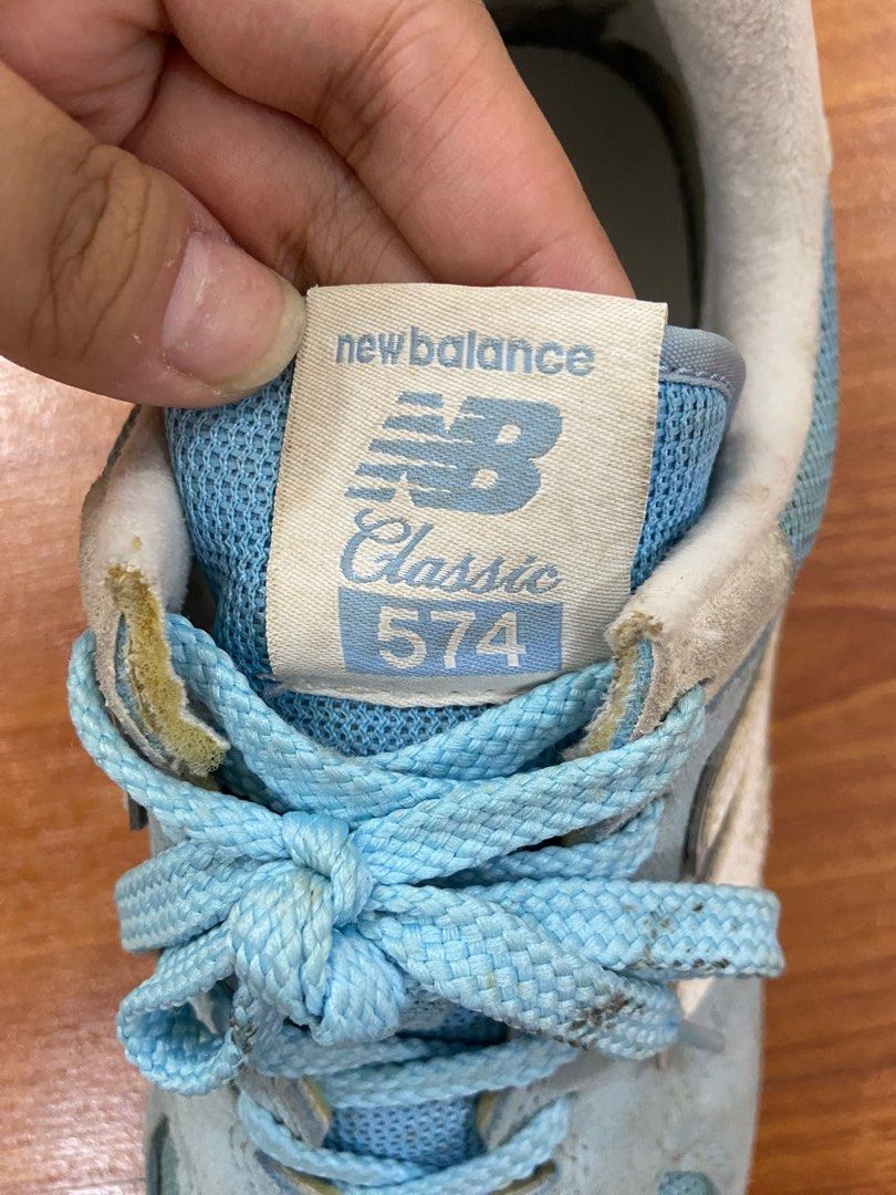 New balance baby blue classic 574, Women's Fashion, Footwear, Sneakers ...