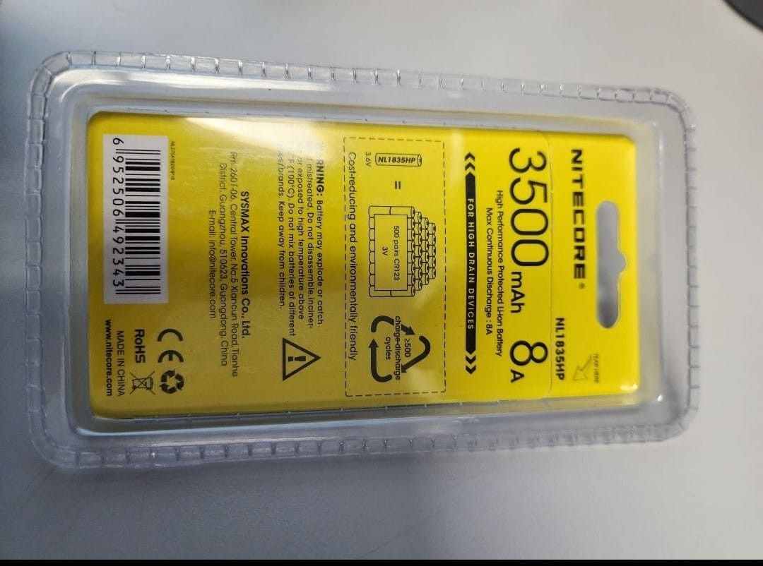 New Nitecore Battery, Sports Equipment, Other Sports Equipment and ...