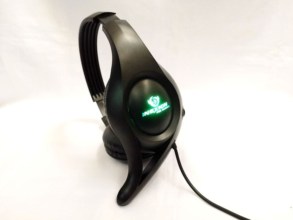 NEXION GH-05 GAMING HEADSET LED LIGHT, 2-meter CABLE USB WIRED with MICROPHONE and AUDIO, BLACK ...