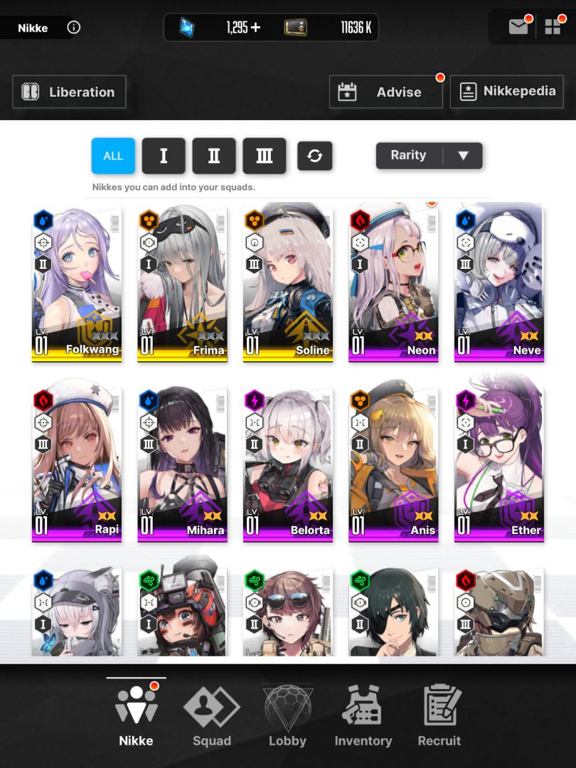 Nikke late game account with all characters obtained, Hobbies & Toys ...