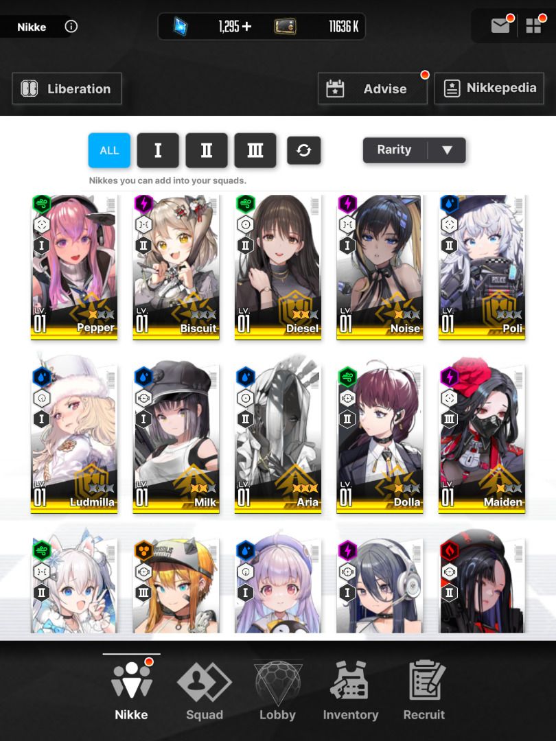 Nikke late game account with all characters obtained, Hobbies & Toys ...