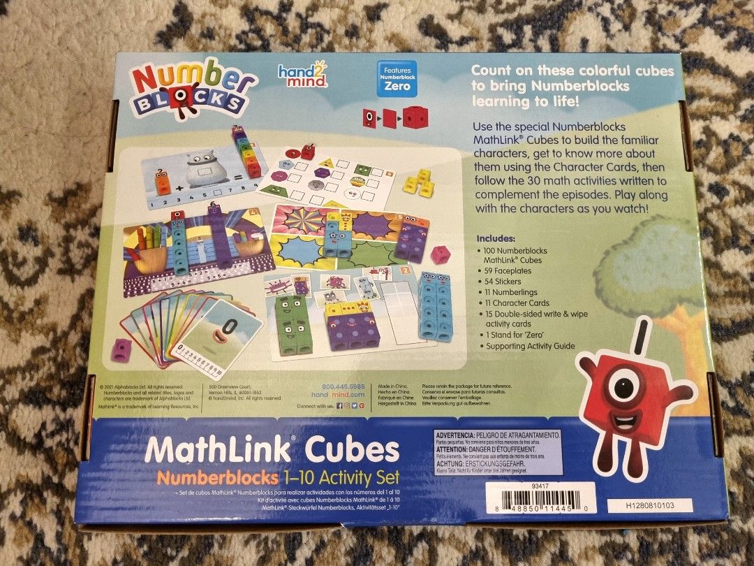 Numberblocks Mathlink Cubes Original Items, Hobbies & Toys, Toys ...