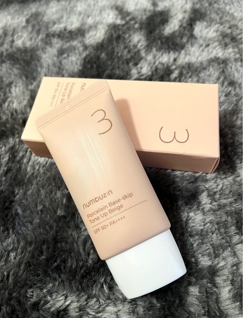 Numbuzin No 3 Porcelain Tone up Beige spf50+, Beauty & Personal Care ...