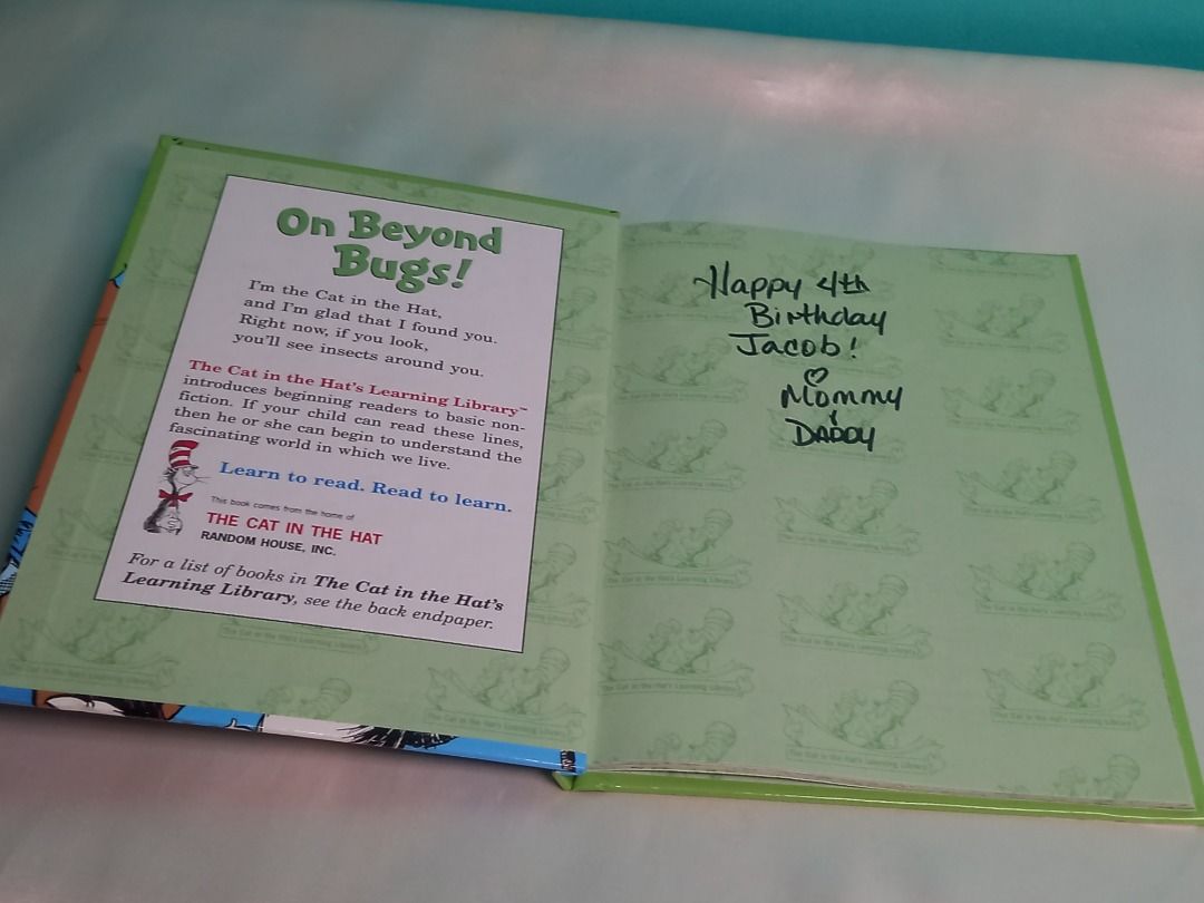 On Beyond Bugs! All About Insects The Cat In The Hat Learning Library by Tish Rabe Illustrated ...