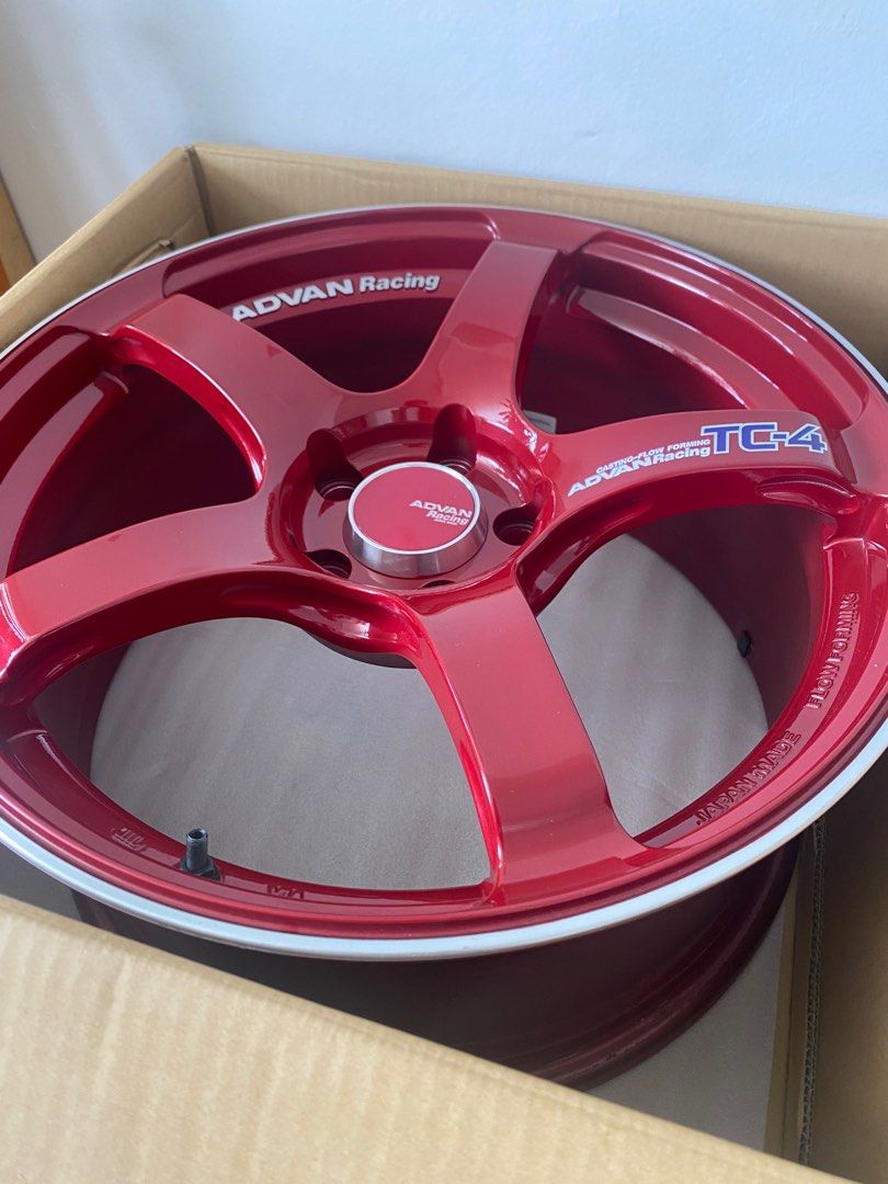Original Advan Wheels TC4, Car Accessories, Tyres & Rims on Carousell