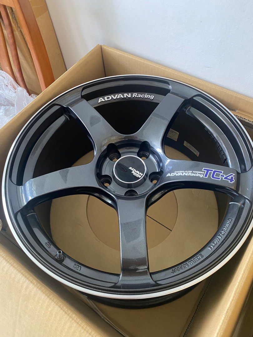 Original Advan Wheels TC4, Car Accessories, Tyres & Rims on Carousell