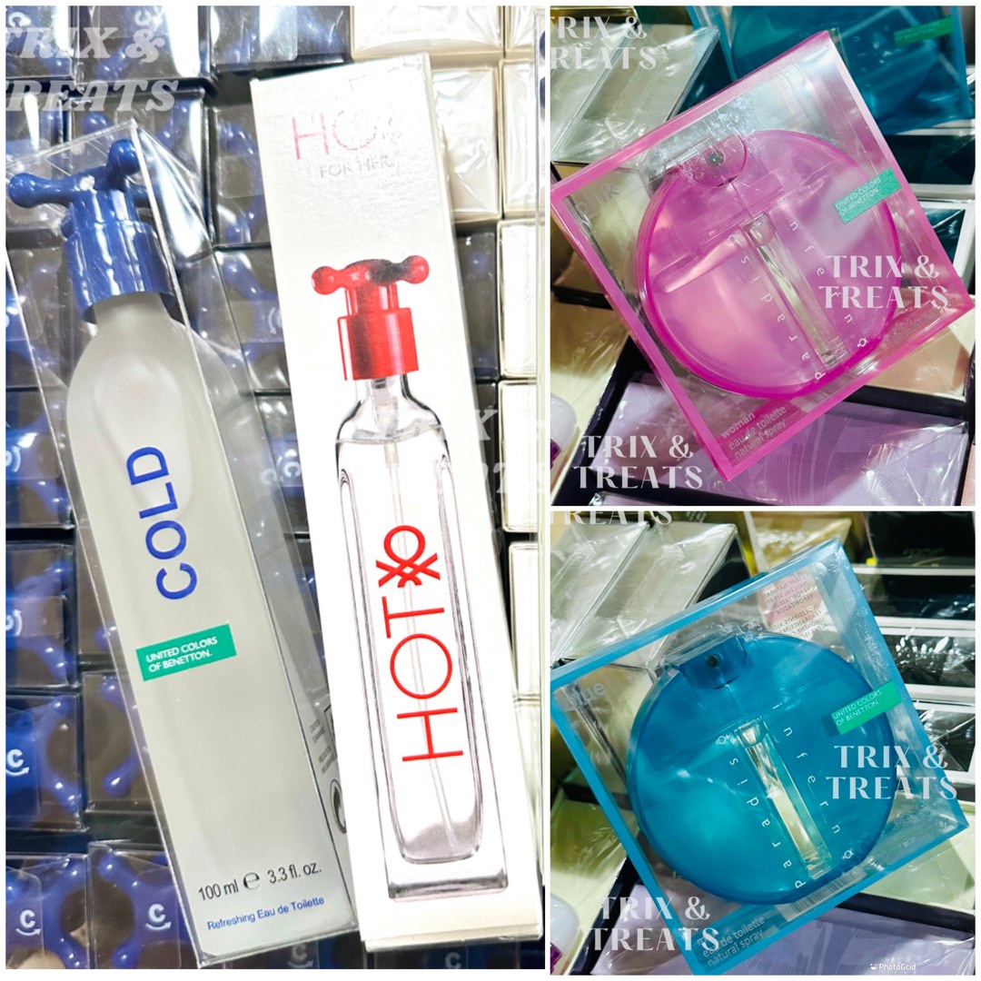 Original Benetton Cold/Hot, Paradiso Inferno Pink/Blue on Carousell