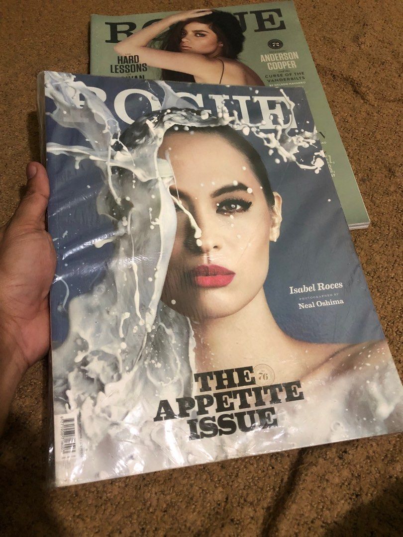 Pair of Rouge magazines Andi Eigenmann and isabel roces cover issues on ...