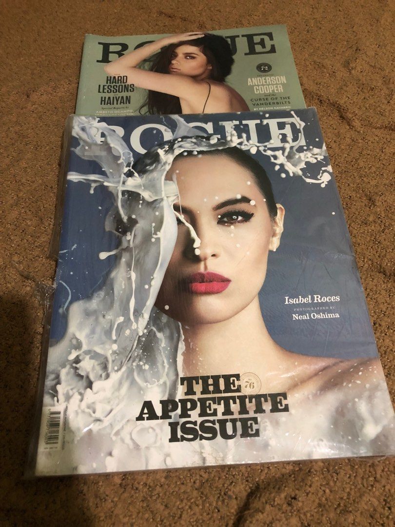 Pair of Rouge magazines Andi Eigenmann and isabel roces cover issues on ...