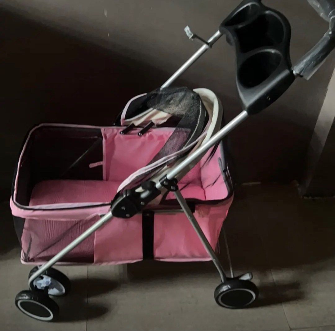 pet stoller cat dog pink doogo on Carousell