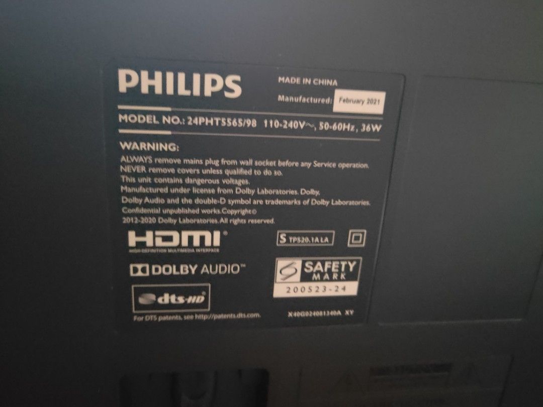 Philips 5500 Slim Series 24 LED TV, TV & Home Appliances, TV & Entertainment, TV on Carousell