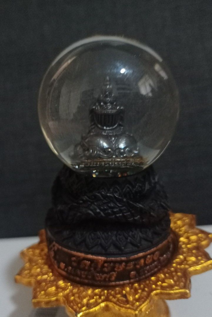 Phra Rahu Crystal ball 2" mini bucha Wat Srisathong, Hobbies & Toys ...