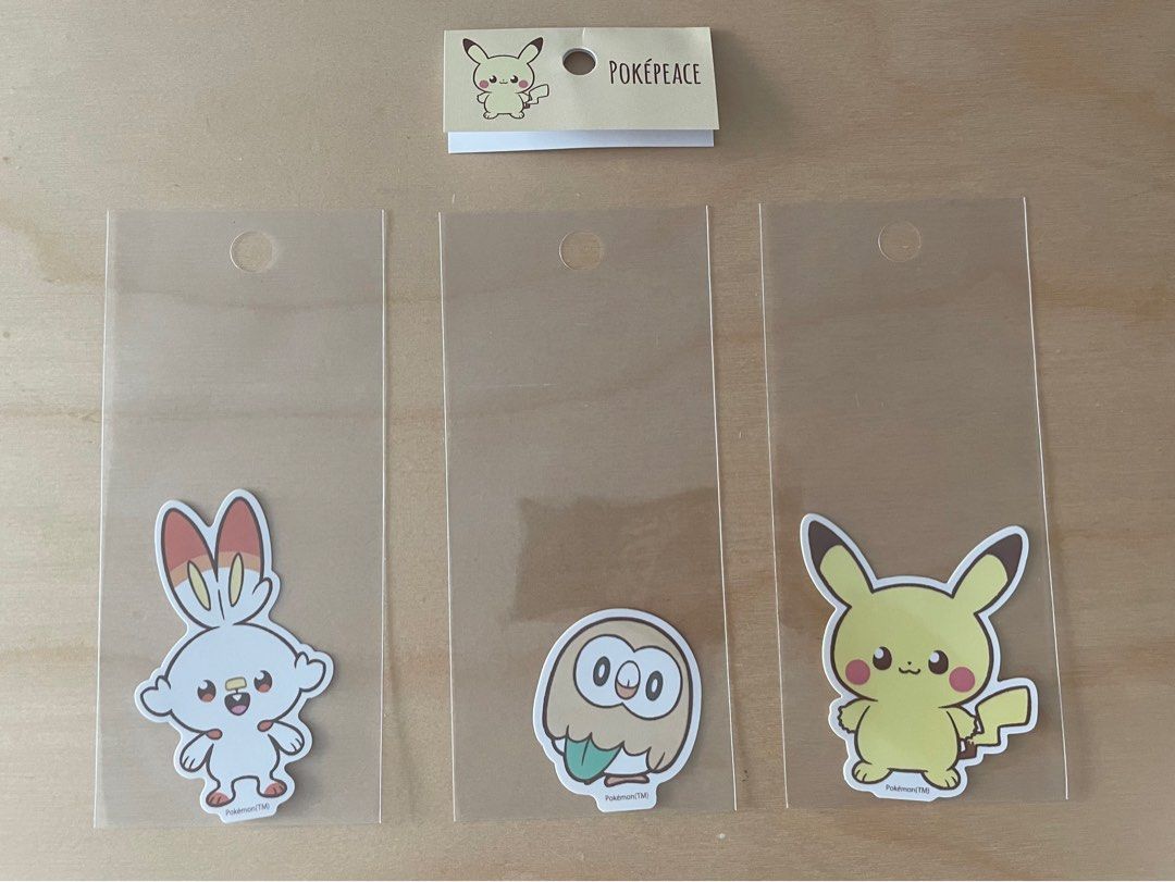 Pikachu Scorbunny Rowlet Pokemon Stickers, Hobbies & Toys, Stationery ...