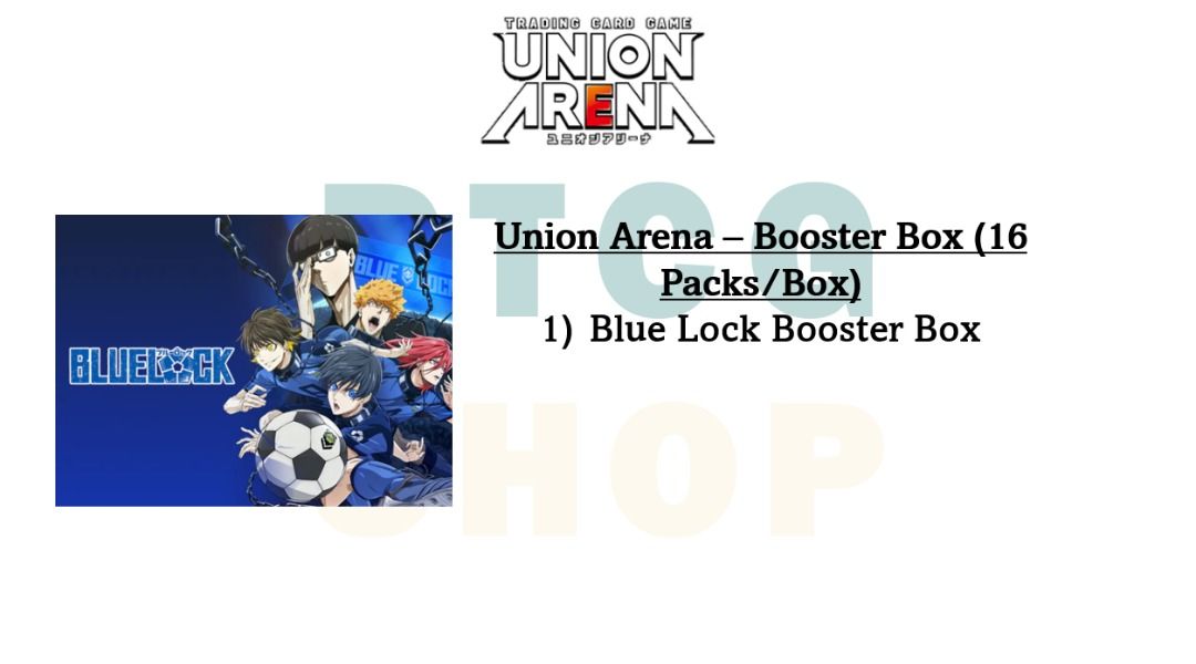 (PO) Blue Lock Booster Box - Union Arena TCG, Hobbies & Toys, Toys ...