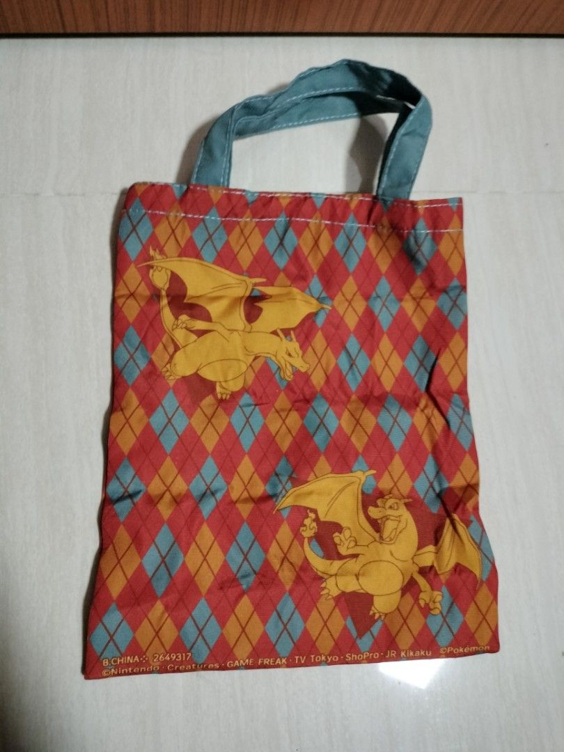 pokemon gashapon tote bag (charizard), Women's Fashion, Bags & Wallets ...