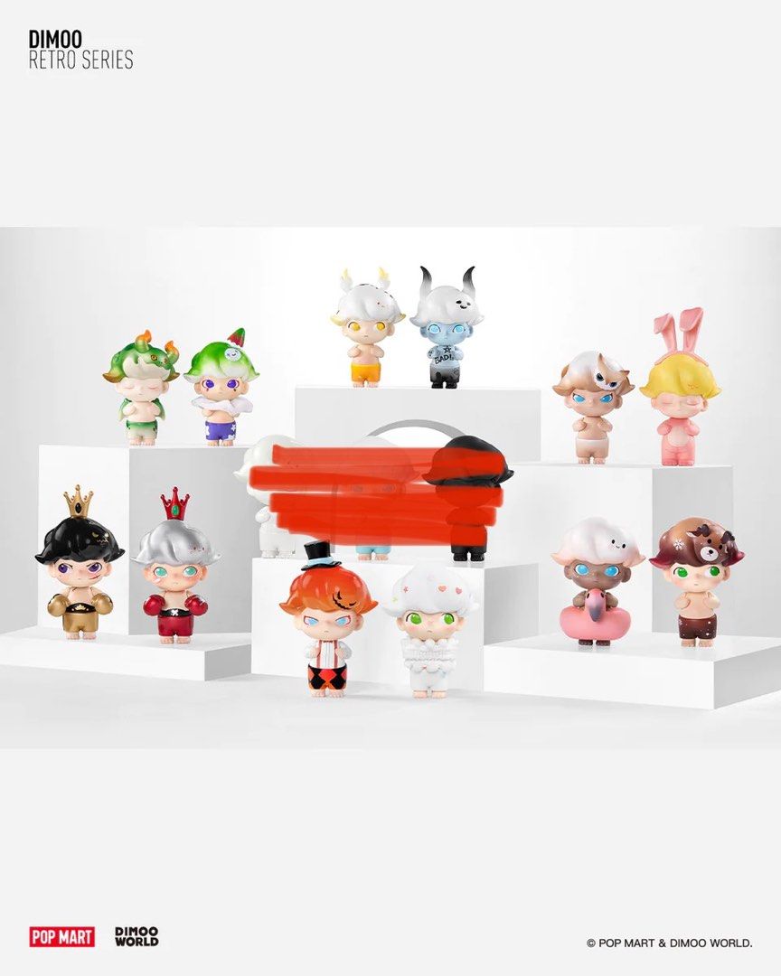 Popmart Pop Mart Dimoo Retro Series Full set of 12 Brand New BNIF ...
