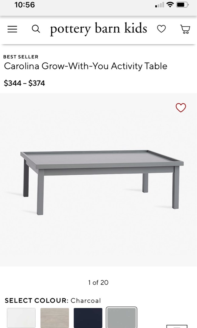 Pottery barn kids Carolina Craft table on Carousell