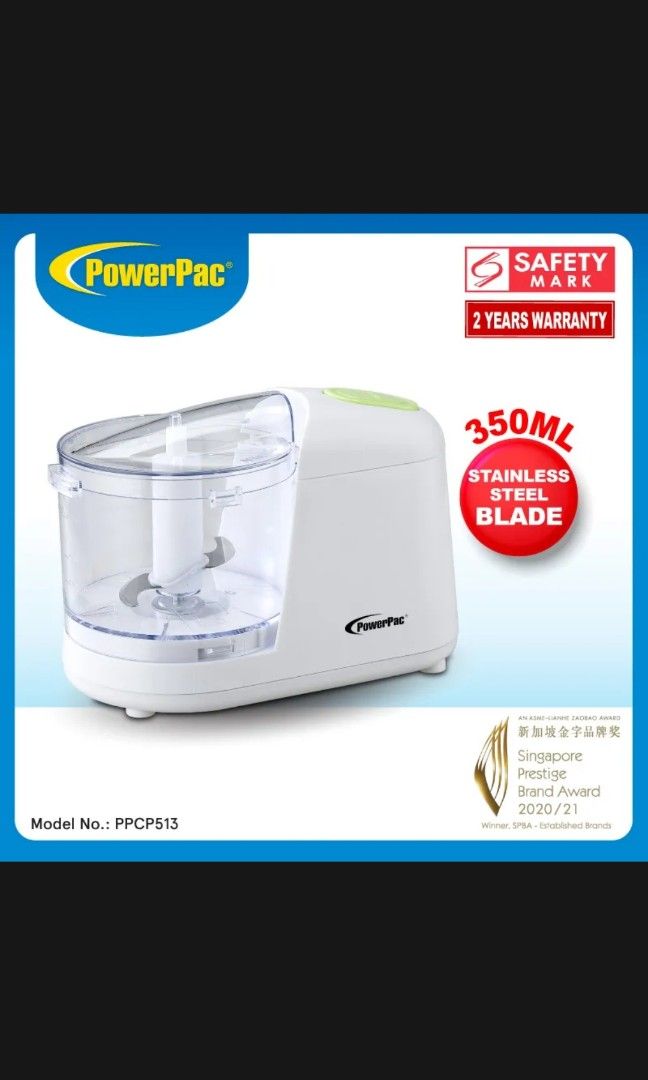 Powerpac Electric Mini Chopper 350ML, TV & Home Appliances, Kitchen ...