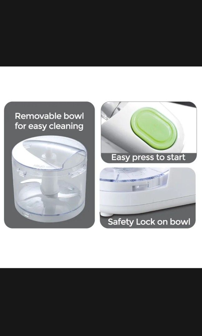 Powerpac Electric Mini Chopper 350ML, TV & Home Appliances, Kitchen ...