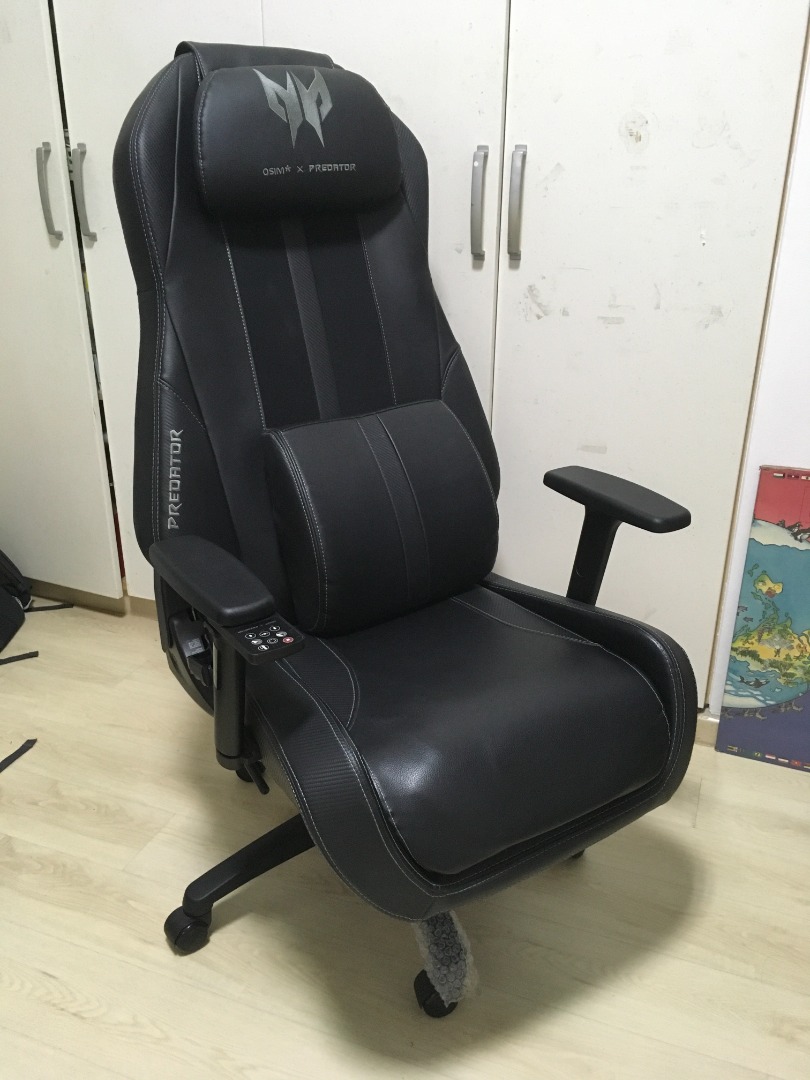 PREDATOR X OSIM Black Gaming Massage Chair with Speaker, Furniture ...