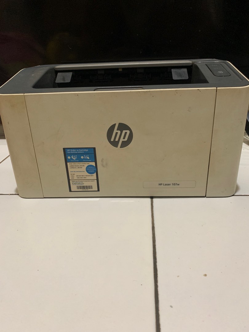 Printer HP Laser 107W, Elektronik, Bagian Komputer & Aksesoris di Carousell