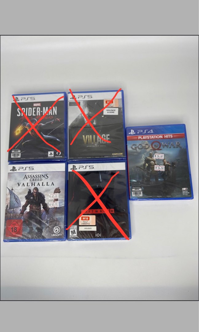 PS5 and PS4 brand new games God of war and Assassins Creed Valhalla ...