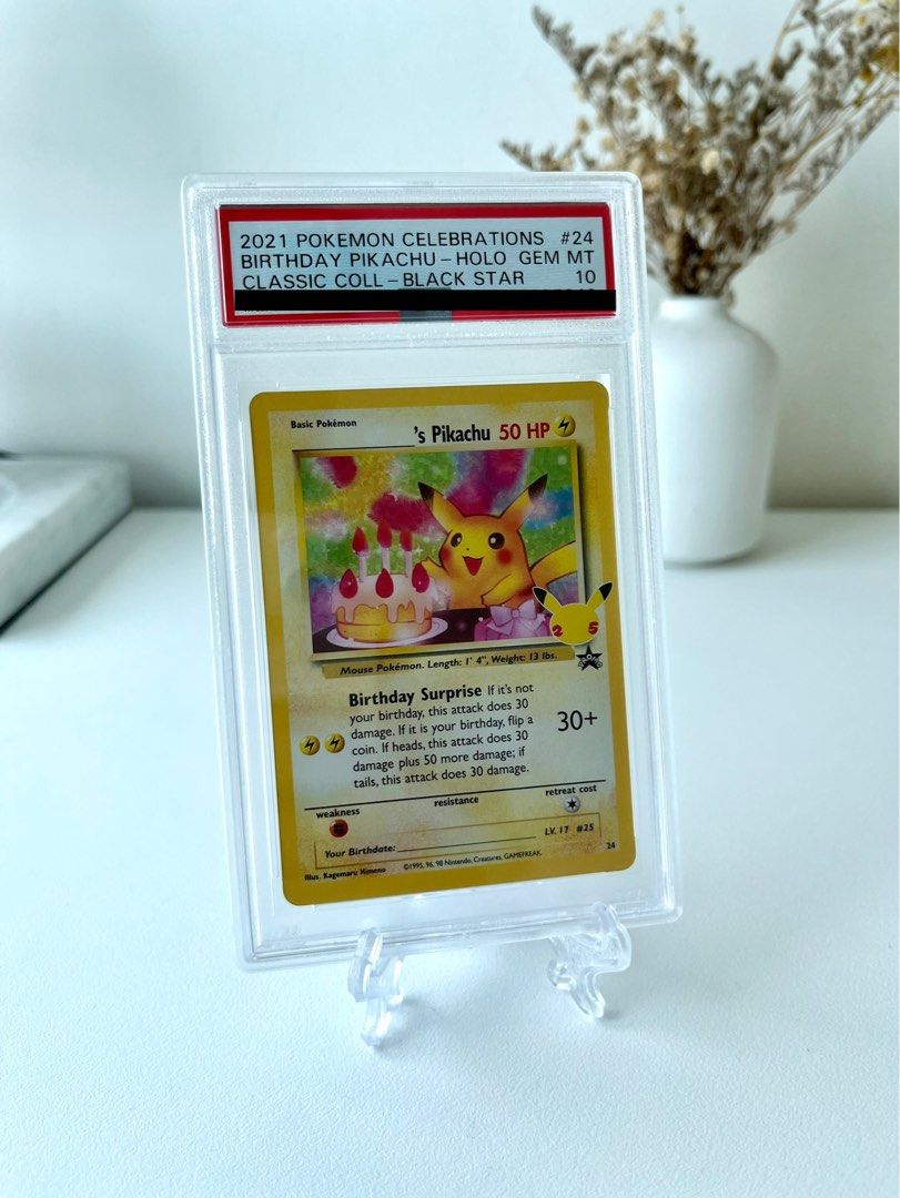 [Holo bleed] PSA 10 Birthday Pikachu 25th Anniversary Pokemon Celebration Classic Collection ...