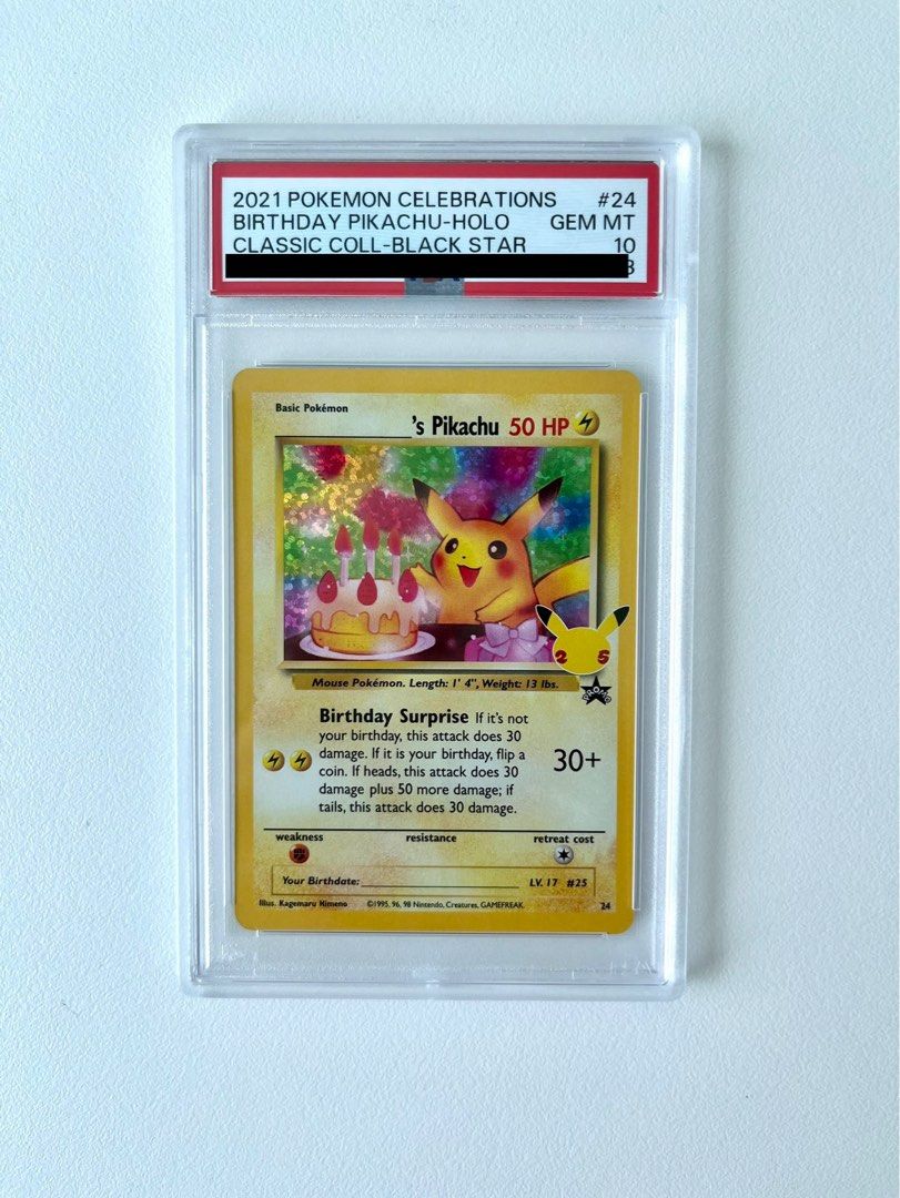 [Holo bleed] PSA 10 Birthday Pikachu 25th Anniversary Pokemon Celebration Classic Collection ...