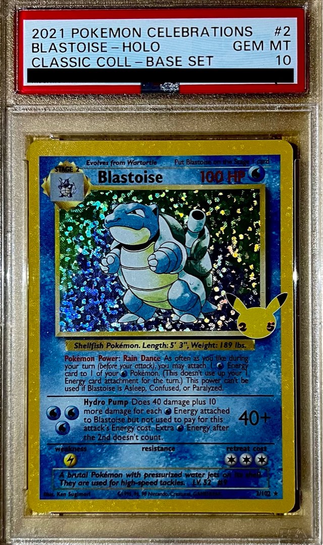 [Holo bleed] PSA 10 Blastoise 25th Anniversary Pokemon Celebration ...
