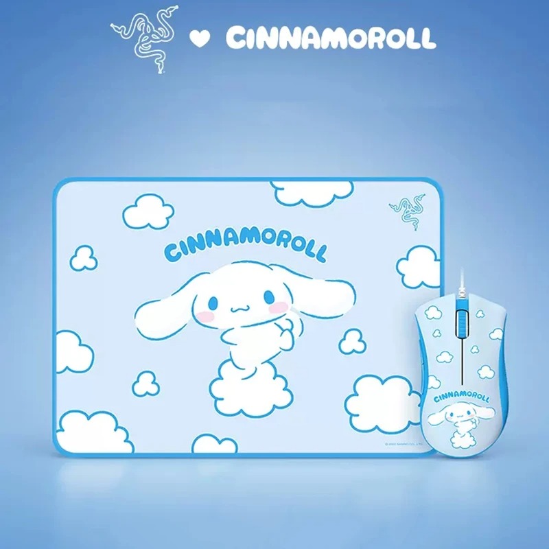 Razer x Sanrio Cinnamoroll DeathAdder Essential Gaming Mouse and Mouse ...