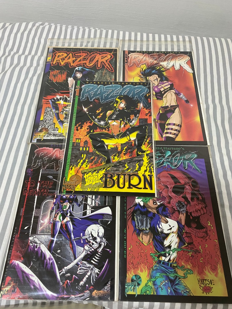 RAZOR: BURN #1-#5 (SET) (LONDON NIGHT COMICS), Hobbies & Toys, Books ...