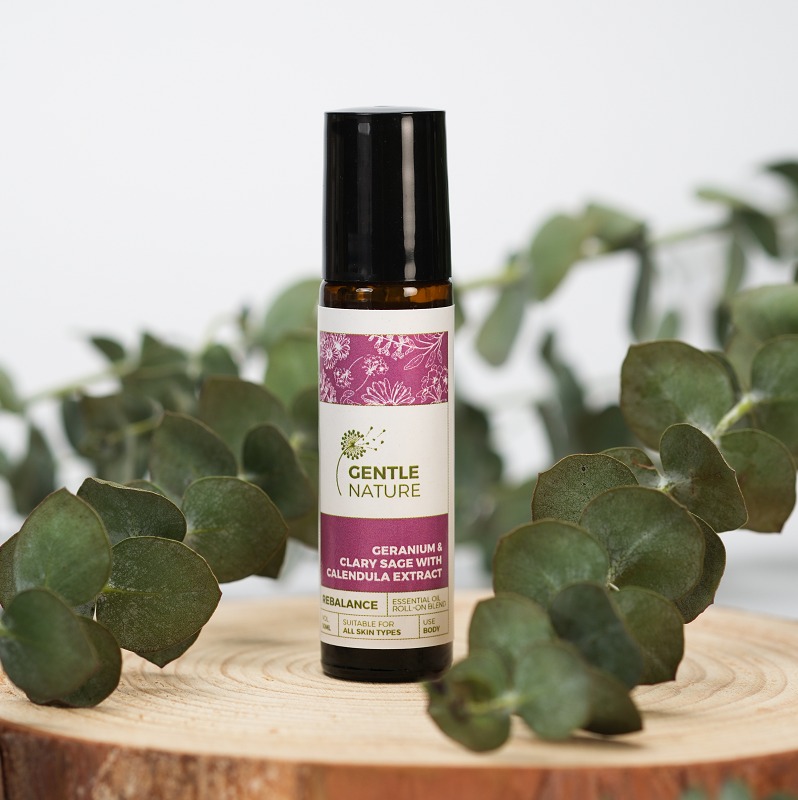 Rebalance Essential Oil Roll On - Geranium and Clary Sage - Rashes ...