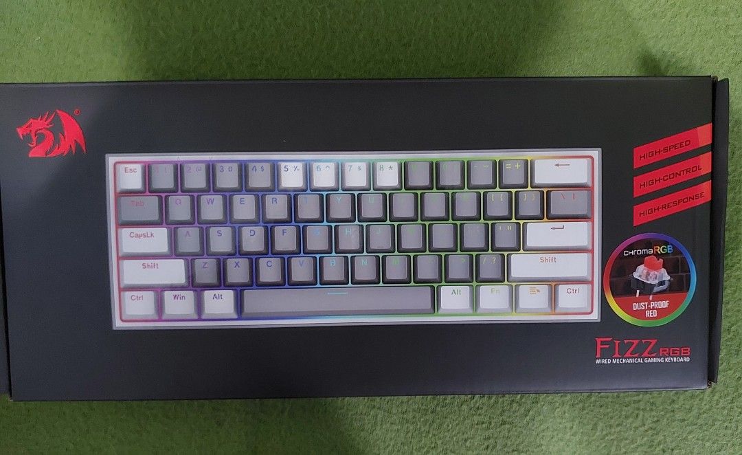 Red Dragon Fizz RGB wired Mechanical Gaming keyboard on Carousell
