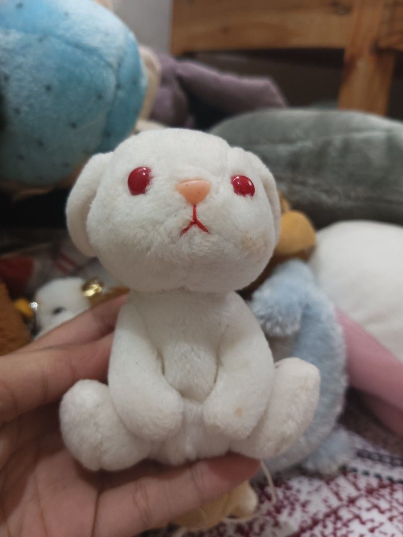 Red Eye Bunny Rabbit Stuffed Toy Plushie on Carousell