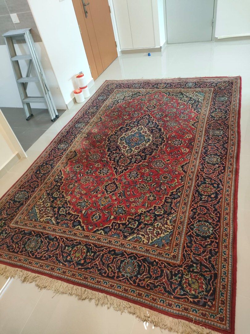 red plush carpet, Furniture & Home Living, Home Decor, Carpets, Mats ...