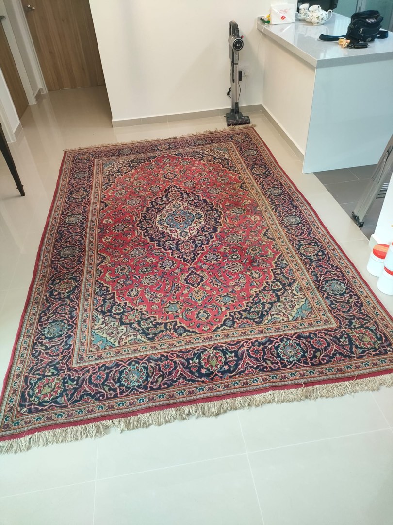 red plush carpet, Furniture & Home Living, Home Decor, Carpets, Mats ...