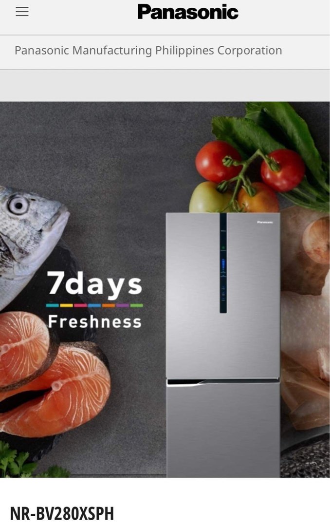 Refrigerator Panasonic Inverter, TV & Home Appliances, Kitchen ...