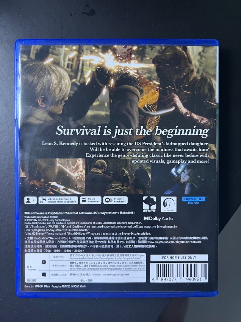 Resident evil 4 remake PS5 CD, Video Gaming, Video Games, PlayStation ...