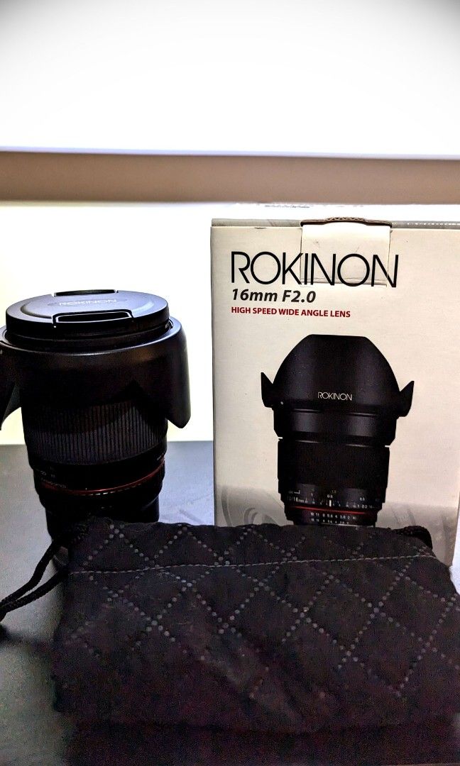 Rokinon 16mm F2.0 Sony E-Mount, Photography, Lens & Kits on Carousell