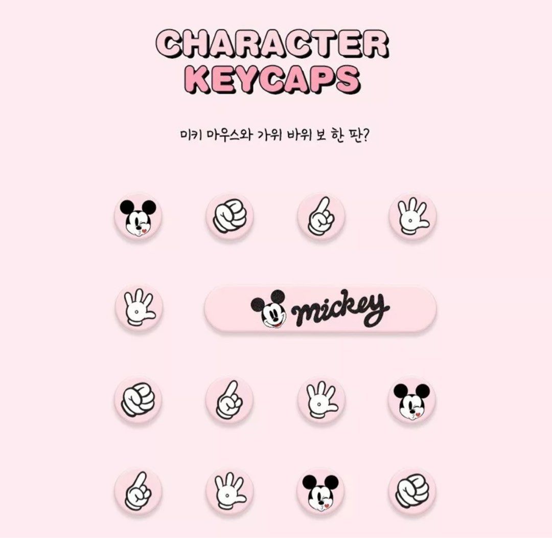 Royche Mickey Mouse Wireless Keyboard, Computers & Tech, Parts & Accessories, Computer Keyboard ...