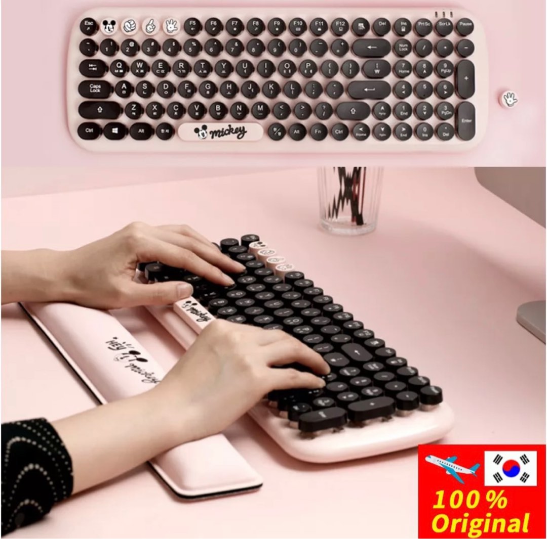 Royche Mickey Mouse Wireless Keyboard, Computers & Tech, Parts ...