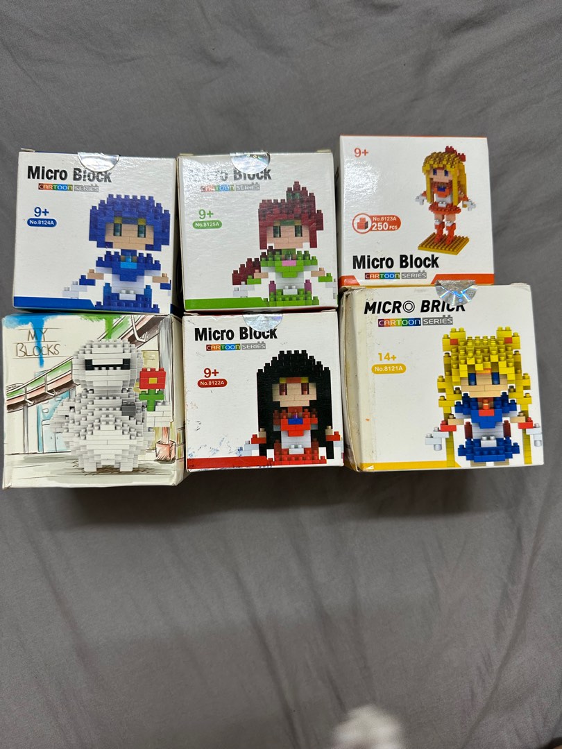 Sailor moon Micro blocks, Hobbies & Toys, Toys & Games on Carousell