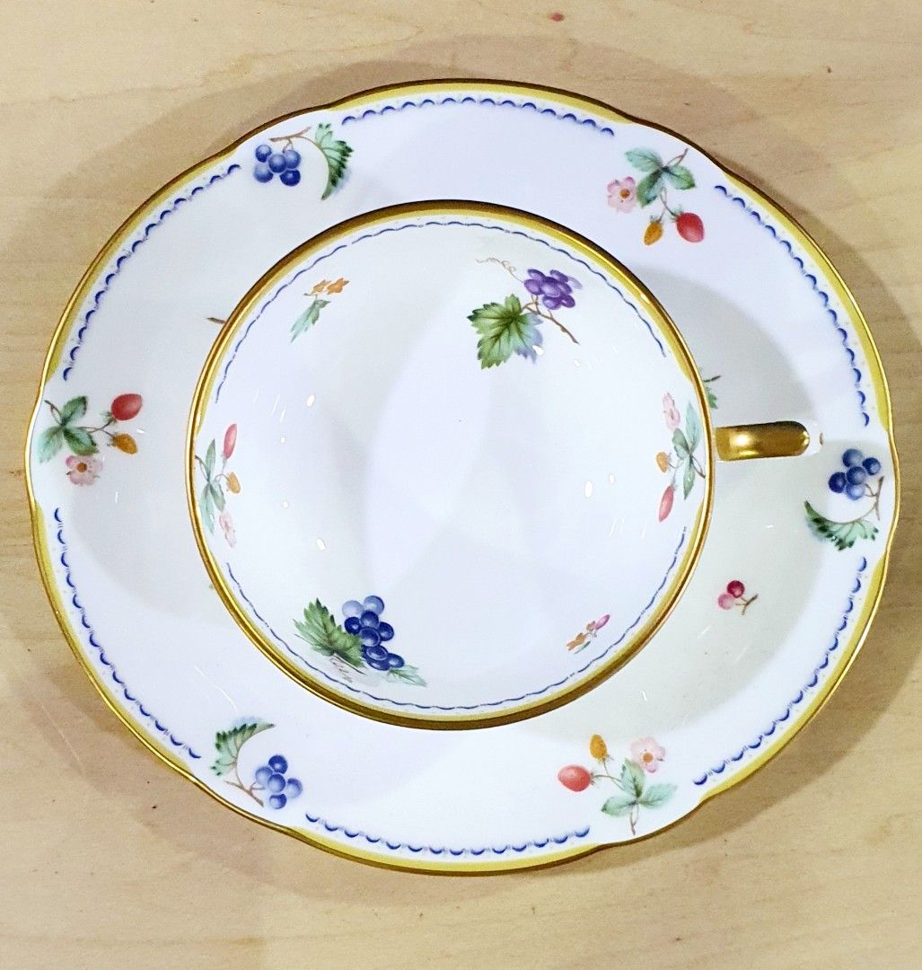 Sango Magna Japan Grapes Cup and Saucer duo, Furniture & Home Living ...