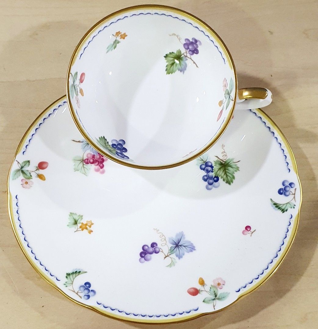 Sango Magna Japan Grapes Cup and Saucer duo, Furniture & Home Living ...