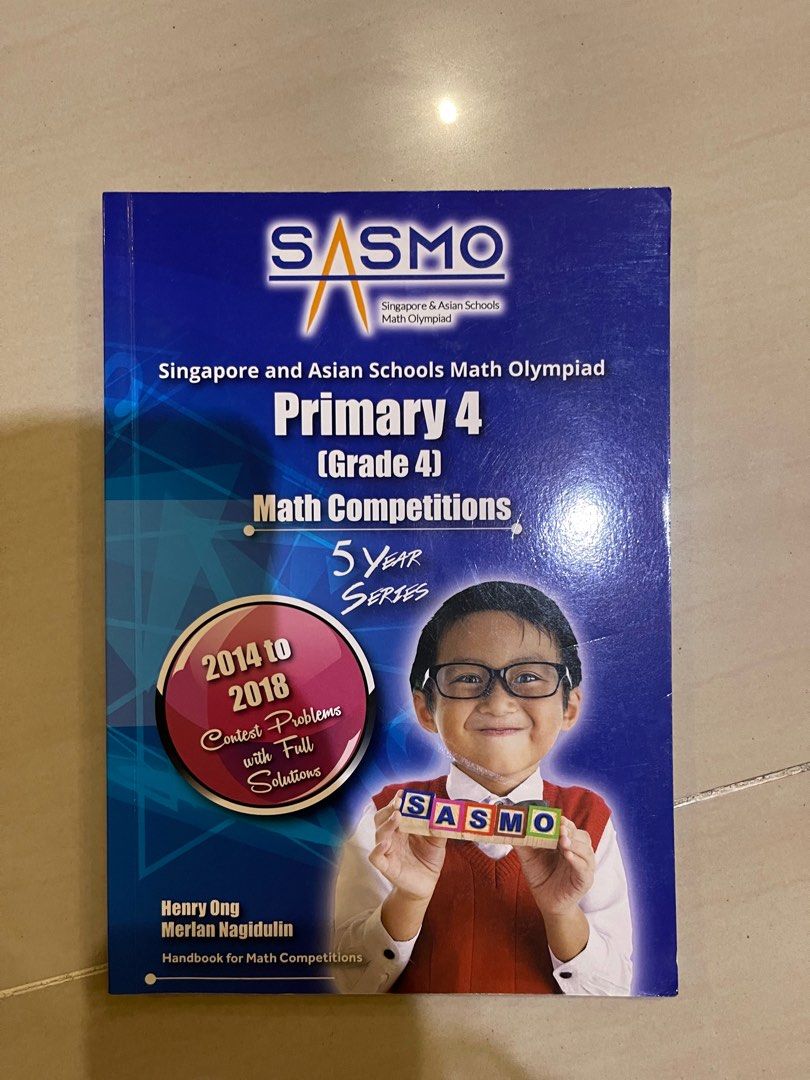 SASMO Primary 4 [Grade 4] Math Competiton 2 , 5 year series, Hobbies ...