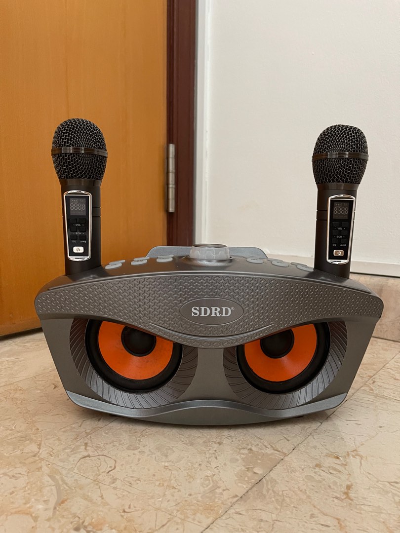 SDRD Bluetooth Speakers with Wireless Microphones, Audio, Microphones ...