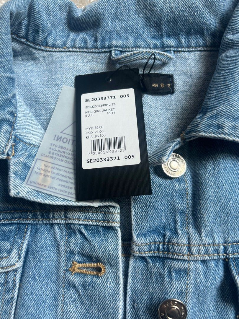 Seed girl denim jacket, Babies & Kids, Babies & Kids Fashion on Carousell
