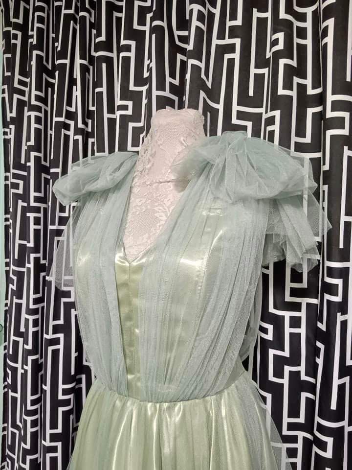 Seige Green Gown on Carousell