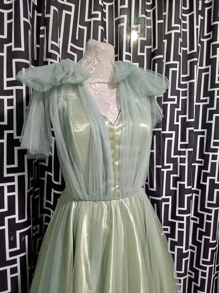 Seige Green Gown on Carousell
